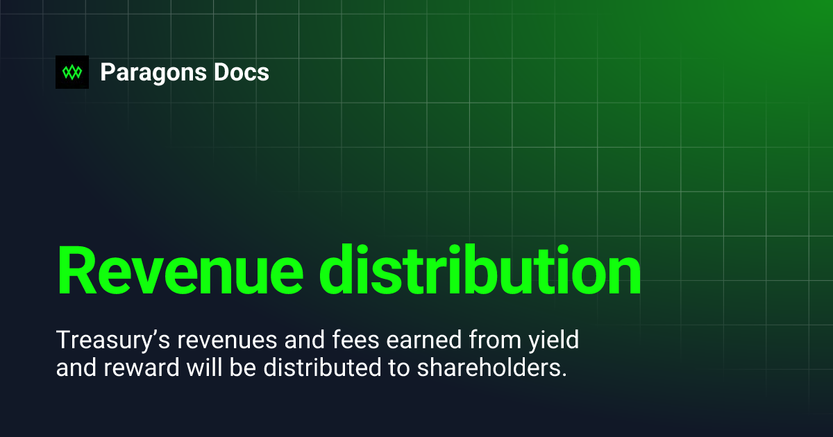 Revenue distribution | Paragons Docs