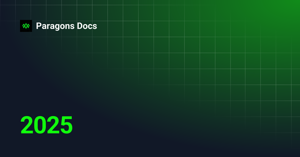 2025 | Paragons Docs